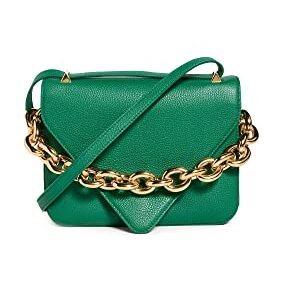 Bottega Veneta Women's Pre-Loved Small Mount Bag, Calfskin, Green, One Size