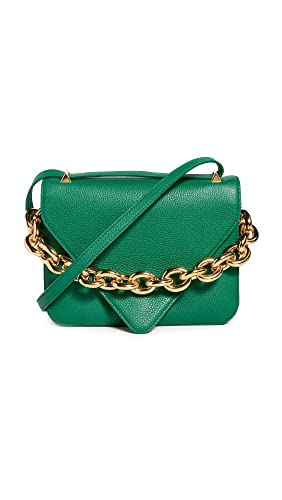 Bottega Veneta Women's Pre-Loved Small Mount Bag, Calfskin, Green, One Size