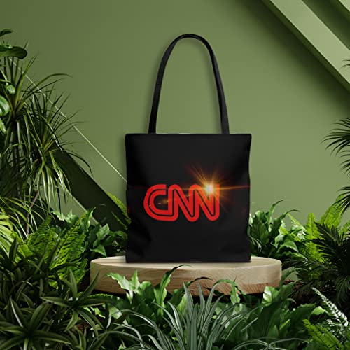 C N N Aesthetic Tote Bag for Women and Men Beach Bag Shopping Bags School Shoulder Bag Reusable Grocery Bags