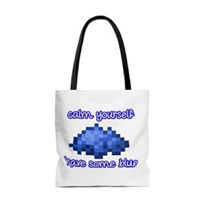 Have Some Blue Aesthetic Tote Bag for Women and Men Beach Bag Shopping Bags School Shoulder Bag Reusable Grocery Bags