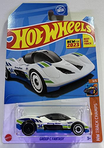 Hot Wheels - Group C Fantasy - HW Track Champs 3/5 - New for 2023 - Mint/NrMint Ships Bubble Wrapped in a Box