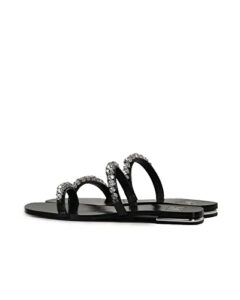 michael kors jessa flat sandal black 8 m