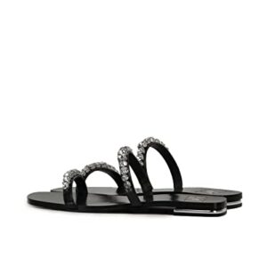 Michael Kors Jessa Flat Sandal Black 8 M