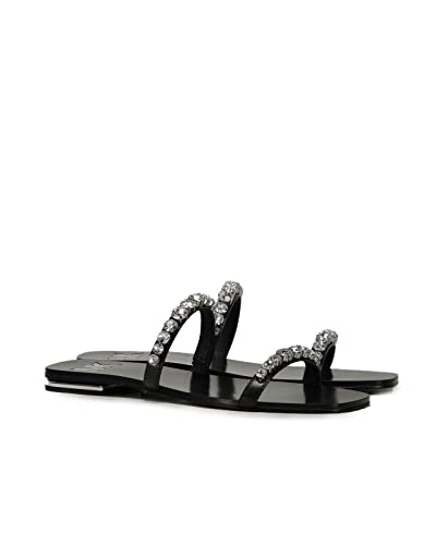 Michael Kors Jessa Flat Sandal Black 8 M