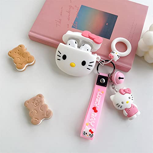 for Airpod 2/1 Generation Case, Cute 3D Lovely Unique Cartoon for Airpod 2/1 Silicone Cover Fun Funny Cool Design Fashion Cases for Boys Girls Kids Teen for Airpod 2/1 (cat 2/1)