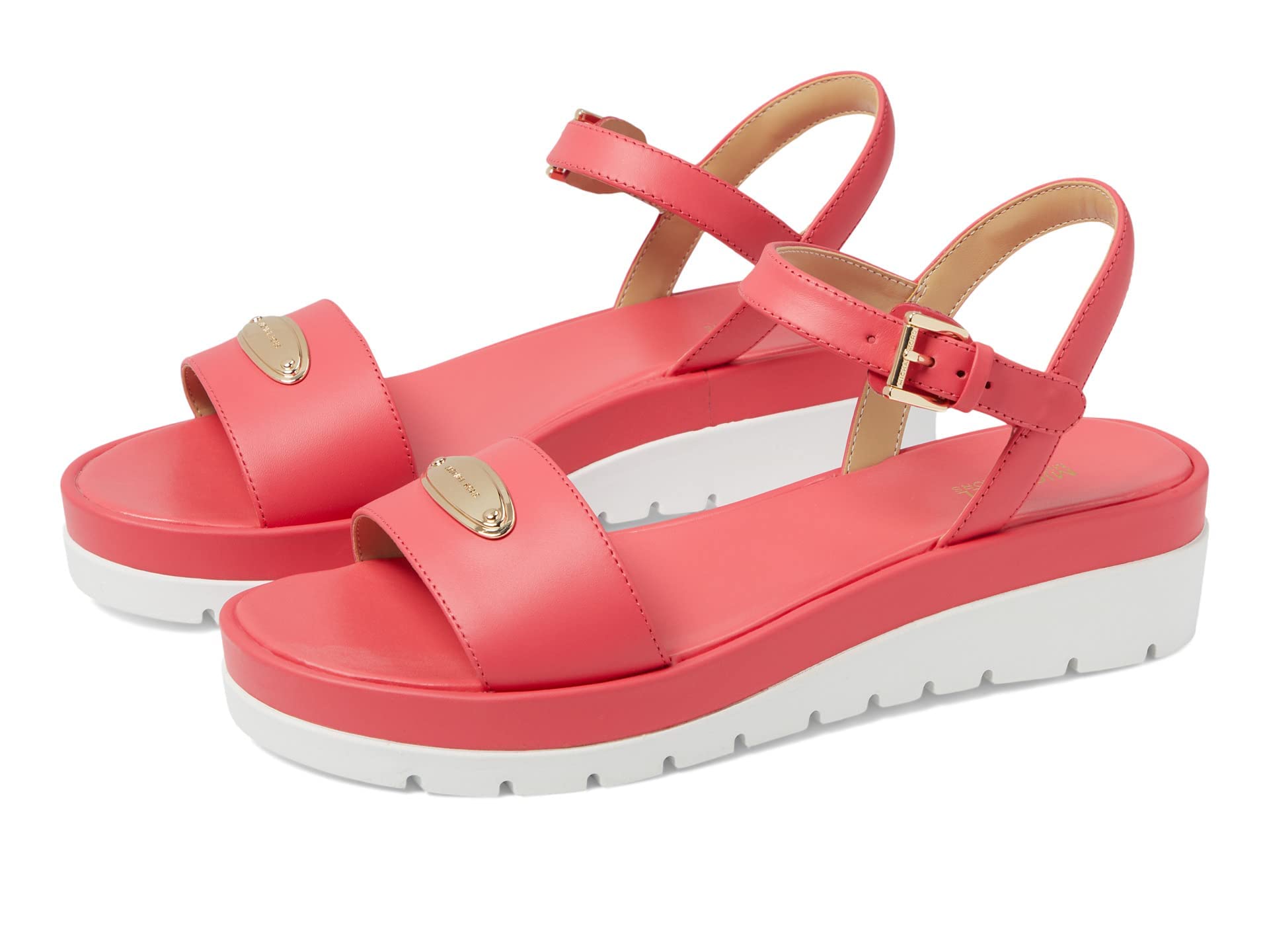 Michael Kors Darcy Flatform Sandal Geranium 8 M