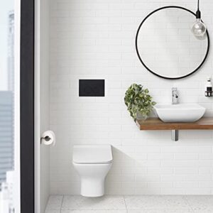 Swiss Madison Well Made Forever SM-WC424 Toilet Tank Carrier, For 2 x 4 Residential Studs, White & SM-WC001B Actuator Flush Plate, Black