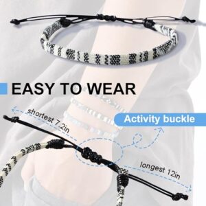 Mens Bracelet set Handmade Adjustable Size Easy to Wear Waterproof Bracelets Suitable for Surfer Suitable for Men as Gift (AA)