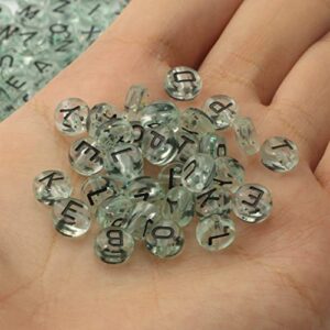 4x7mm Round Flat Alphabet Loose Spacer Beads for Jewelry Making Handmade DIY Bracelet Necklace Ket Chains Crafts