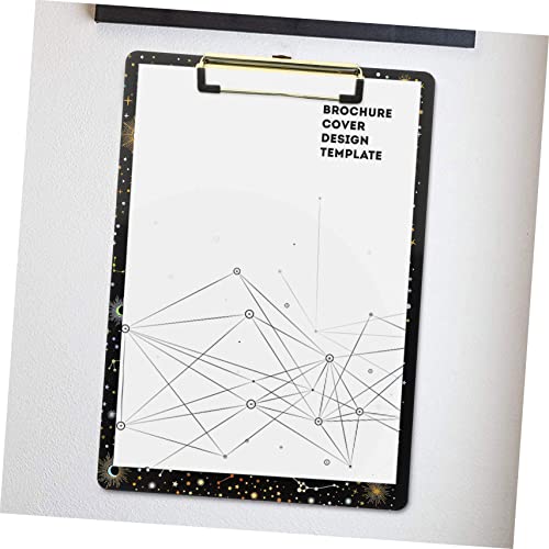 2pcs with Clipboards Letter Board Low File Writing Conference Size Pattern Office Paper Fashion for Portable Profile Holder Clipboard Exam Case Clip Document A Nurses