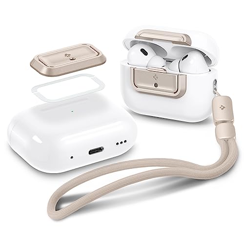 Spigen Lock Fit M [EZ FIT] Locking Device Compatible with AirPods Pro 2nd Generation/AirPods Pro Case Lock with Lanyard [Includes Installation Kit] - Starlight