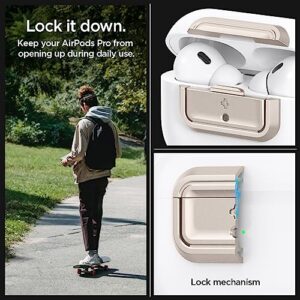 Spigen Lock Fit M [EZ FIT] Locking Device Compatible with AirPods Pro 2nd Generation/AirPods Pro Case Lock with Lanyard [Includes Installation Kit] - Starlight