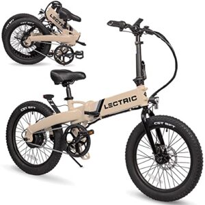 lectric xp™ lite electric bike | adult folding bikes - weighs only 46lbs | 40+ mile range w/ 5 pedal-assist levels | 20mph top speed - class 1 and 2 ebike