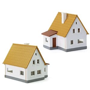 3 Sets N Scale 1:160 Model Village House Assembled Model Architectural Building Layout JZN03