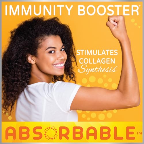 ABSORBABLE Vitamin C 500 mg with Rose Hip and 6 Natural Vitamin C Sources, Science Backed Proprietary Blend 60 Tablets