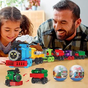 JMBricklayer Party Favors for Boys Girls, 12 in 1 Train Building Blocks Sets, Creative Mini Building Blocks Sets for Goodie Bags, Birthday Gifts,Classroom Prize