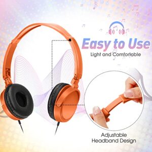 Kids Headphones Bulk 24 Pack Multi-Colors Student Headphones Wired Class Headphones Set for School Classroom Students Children Toddler Boys Girls Teen and Adult