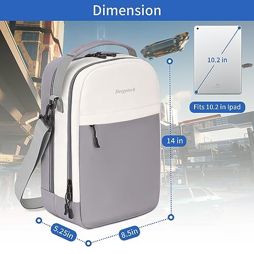 Carrying Case for Steam Deck Console & Accessories, Storage Bag for Asus Rog Ally & Switch，Crossbody Protective Travel Bag Double-layer Backpack with Multi-Pockets For AC Adapter, Docking Station