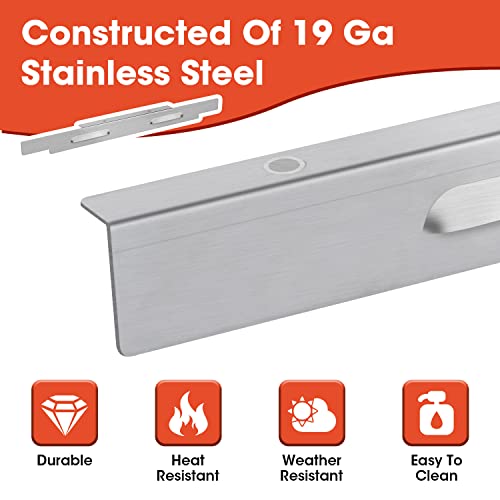 Touri Stainless Steel Magnetic Wind Guards for Blackstone Griddle 36 Inch, Blackstone Griddle Accessories Fit Blackstone Grill for Blocking Strong Wind, Saving Propane and Time