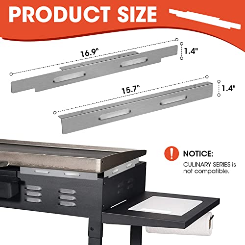 Touri Stainless Steel Magnetic Wind Guards for Blackstone Griddle 36 Inch, Blackstone Griddle Accessories Fit Blackstone Grill for Blocking Strong Wind, Saving Propane and Time