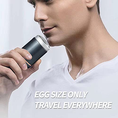 Mini Electric Razor,Mini Beard Trimmer Small Size, Quick Charging,with Clean Brush，Travel Men's Razors