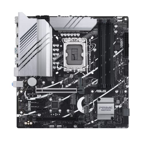 ASUS Prime Z790M-Plus LGA 1700(Intel 12th&13th Gen) microATX motherboard (PCIe 5.0, 3xM.2 slots,10+1 DrMOS,DDR5,1 Gb LAN, DP,USB 3.2 Gen2x2 Type-C,front USB3.2 Gen 1 Type-C, Thunderbolt(USB4)support)