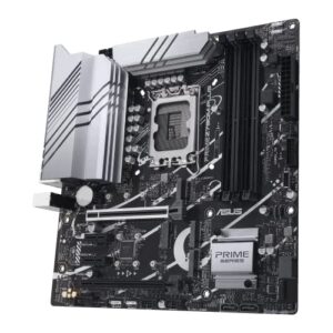 ASUS Prime Z790M-Plus LGA 1700(Intel 12th&13th Gen) microATX motherboard (PCIe 5.0, 3xM.2 slots,10+1 DrMOS,DDR5,1 Gb LAN, DP,USB 3.2 Gen2x2 Type-C,front USB3.2 Gen 1 Type-C, Thunderbolt(USB4)support)