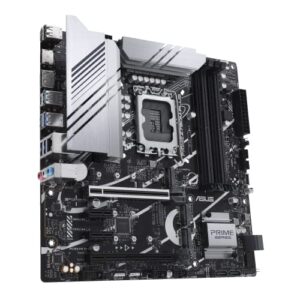 ASUS Prime Z790M-Plus LGA 1700(Intel 12th&13th Gen) microATX motherboard (PCIe 5.0, 3xM.2 slots,10+1 DrMOS,DDR5,1 Gb LAN, DP,USB 3.2 Gen2x2 Type-C,front USB3.2 Gen 1 Type-C, Thunderbolt(USB4)support)