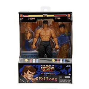 Street Fighter II 6" Fei Long Action Figure, Toys for Kids and Adults