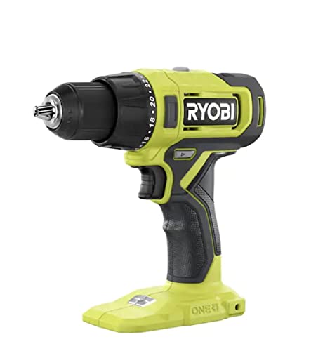 RYOBI ONE+ 18V Cordless 1/2 in. Drill/Driver (Tool Only) PCL206B (Renewed), Black Green