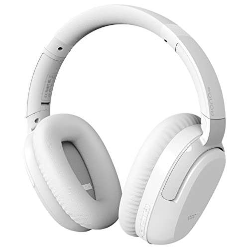 Eonome-Active-Noise-Cancelling-Headphones - S3 ANC Headphones - Hybrid Wireless Over-Ear Bluetooth Headphones with Mic,Multiple Modes,40H Playtime,Comfortable Protein Earcups(White)