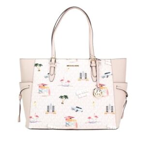 Michael Kors Gilly Large Jet Set Drawstring Top Zip Tote (Light Powder Blush Miami)