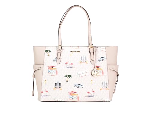 Michael Kors Gilly Large Jet Set Drawstring Top Zip Tote (Light Powder Blush Miami)