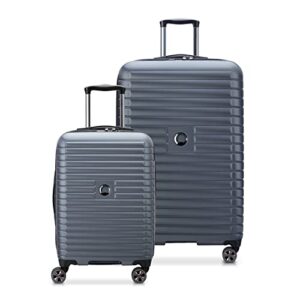 delsey paris cruise 3.0 hardside expandable luggage with spinner wheels, graphite, 2-piece set (21/28)