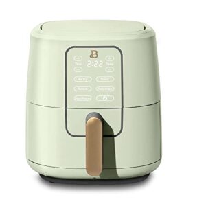 6 quart touchscreen air fryer, sage green by drew barrymore