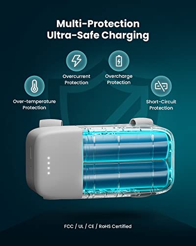 Battery Pack for Oculus/Meta Quest 2, Accessories for Oculus Quest 2, GEEKERA 6700mAh VR Power Bank for Extra 2.5-3.5H Playtime, Compatible with Original Oculus Quest 2 and Elite Strap, Quick Install