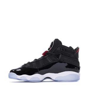 nike jordan 6 rings, black/gym red-white 322992 064 (us_footwear_size_system, adult, men, numeric, medium, numeric_10)