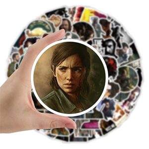 Aiwuding 100PCs The Last of Us Stickers Pack, Aesthetic TV Vinyl Waterproof Decals, Stickers for Hydro Flask, Laptop, Water Bottle, Stickers for Kids (The Last100