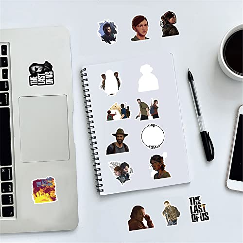 Aiwuding 100PCs The Last of Us Stickers Pack, Aesthetic TV Vinyl Waterproof Decals, Stickers for Hydro Flask, Laptop, Water Bottle, Stickers for Kids (The Last100