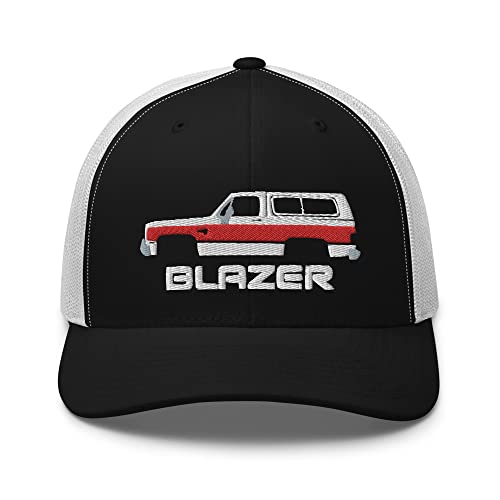 1988 Chevy K5 Blazer Truck Off-Road 4x4 Vintage Classic Trucker Cap Snapback Hat Black/White