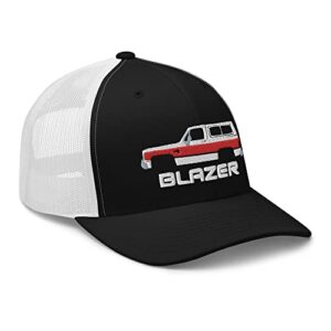 1988 Chevy K5 Blazer Truck Off-Road 4x4 Vintage Classic Trucker Cap Snapback Hat Black/White