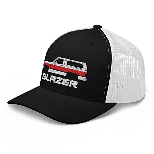 1988 Chevy K5 Blazer Truck Off-Road 4x4 Vintage Classic Trucker Cap Snapback Hat Black/White