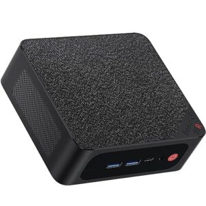 beelink ser5 max mini pc,ryzen 7 5800h(8c/16t,up to 4.4ghz)mini computer,tdp 54w high-performance mini desktop computers,micro pc 32gb/500gb pcle3.0 ssd 4k triple displays,wifi6,bt5.2,usb3.2,dual fans