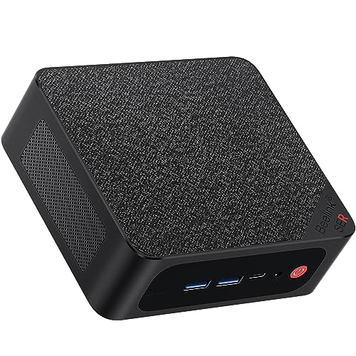 Beelink SER5 MAX Mini PC,Ryzen 7 5800H(8C/16T,up to 4.4GHz)Mini Computer,TDP 54W High-Performance Mini Desktop Computers,Micro PC 32GB/500GB PCle3.0 SSD 4K Triple Displays,WiFi6,BT5.2,USB3.2,Dual Fans