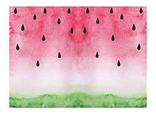 Allenjoy Watermelon Backdrop for Infant Newborn Baby Portrait Baby Shower Photography Kids Girl First 1st Birthday Party Background Summer Twotti Frutti Party Banner Cake Table Decor 8 x 6 FT