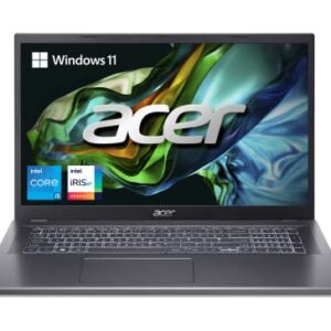 Acer Aspire 5 17 Slim Laptop | 17.3" FHD (1920 x 1080) IPS | Intel Core i5-1335U | Intel Iris Xe Graphics | 8GB LPDDR5 | 512GB Gen 4 SSD | Wi-Fi 6E | USB4/Thunderbolt 4 | Backlit KB | A517-58M-59S6