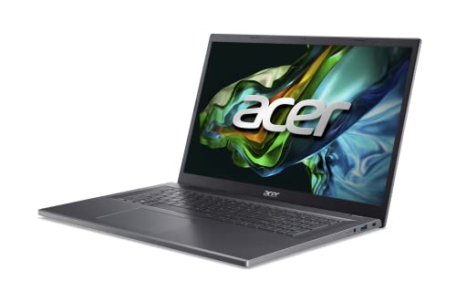 Acer Aspire 5 17 Slim Laptop | 17.3" FHD (1920 x 1080) IPS | Intel Core i5-1335U | Intel Iris Xe Graphics | 8GB LPDDR5 | 512GB Gen 4 SSD | Wi-Fi 6E | USB4/Thunderbolt 4 | Backlit KB | A517-58M-59S6