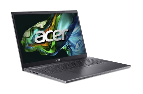 Acer Aspire 5 17 Slim Laptop | 17.3" FHD (1920 x 1080) IPS | Intel Core i5-1335U | Intel Iris Xe Graphics | 8GB LPDDR5 | 512GB Gen 4 SSD | Wi-Fi 6E | USB4/Thunderbolt 4 | Backlit KB | A517-58M-59S6