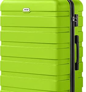 AnyZip Luggage PC ABS Hardside Lightweight Suitcase with 4 Universal Wheels TSA Lock Checked-Large 28 Inch Apple Green