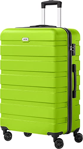 AnyZip Luggage PC ABS Hardside Lightweight Suitcase with 4 Universal Wheels TSA Lock Checked-Large 28 Inch Apple Green